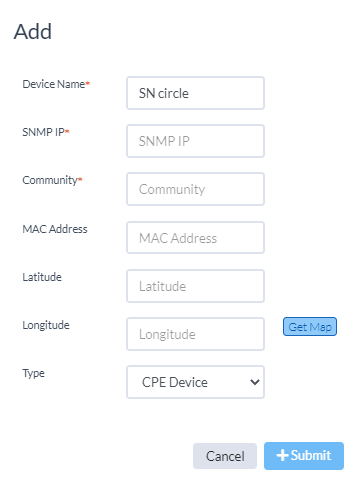 Adding CPE devices - Documentation - Jaze ISP Manager